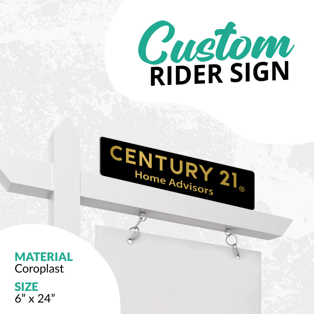 Real Estate Sign Rider "Century 21" – Real Estate Store