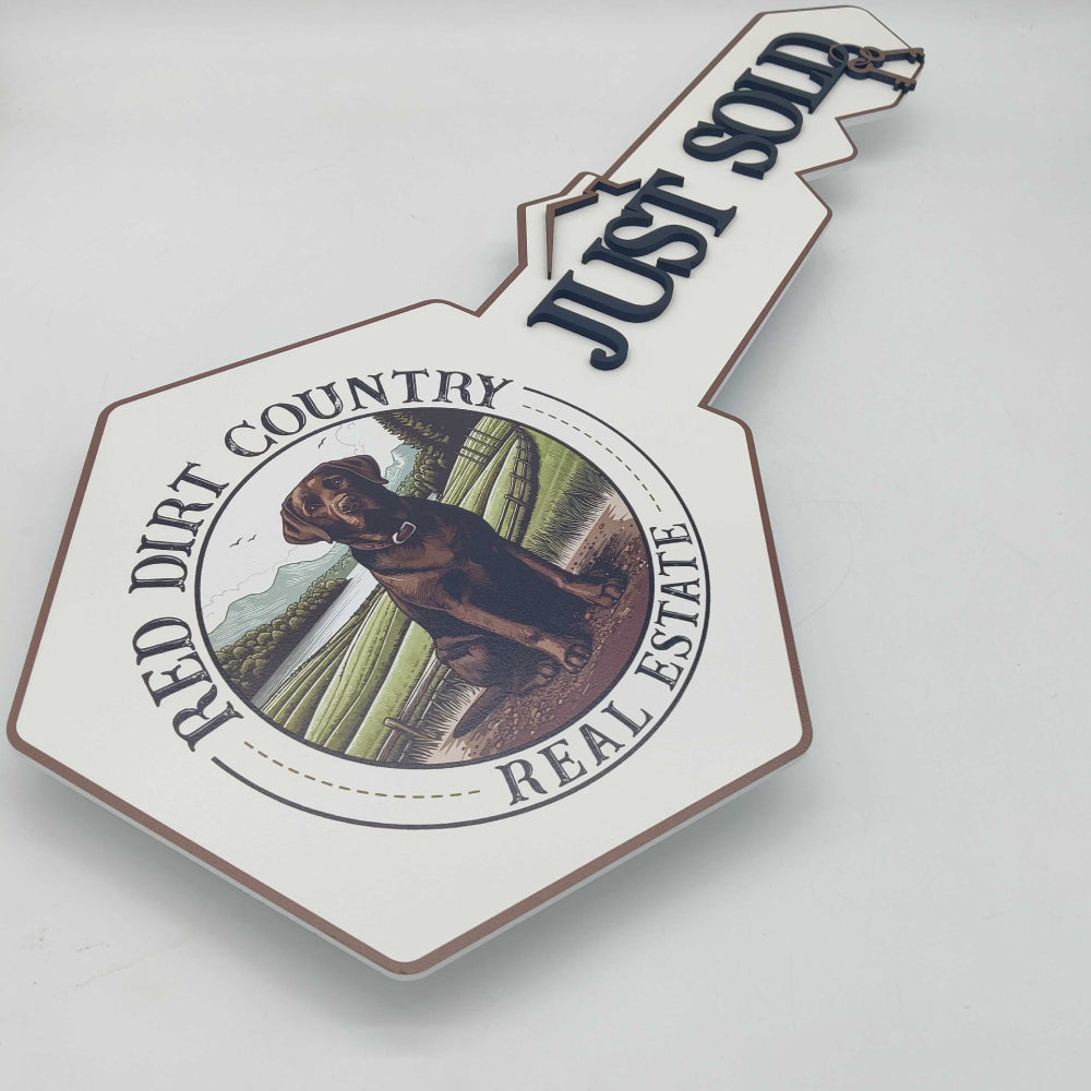 Just Sold Key sign – Real Estate Store