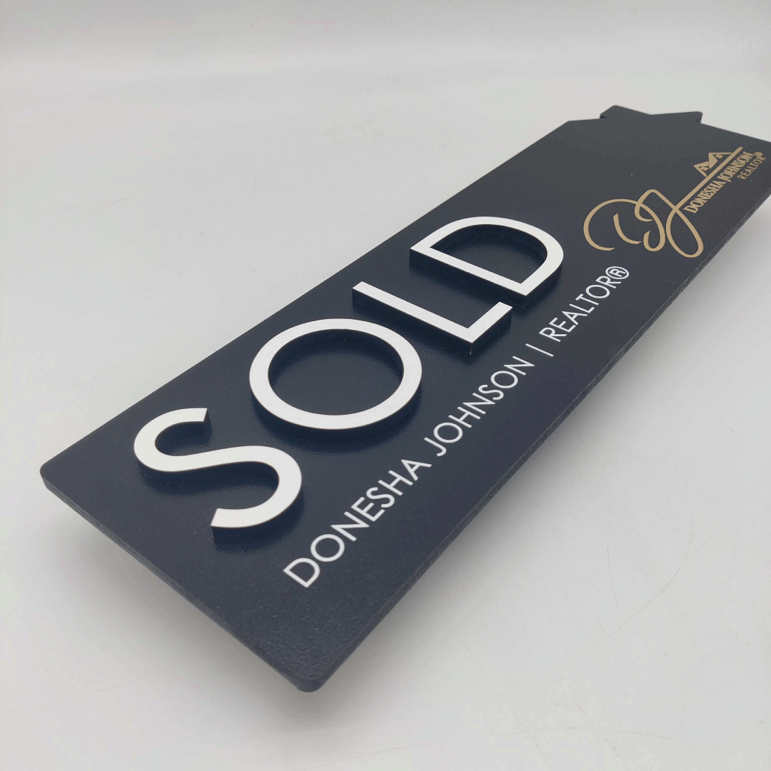 Sold Rectangle Sign – Real Estate Store