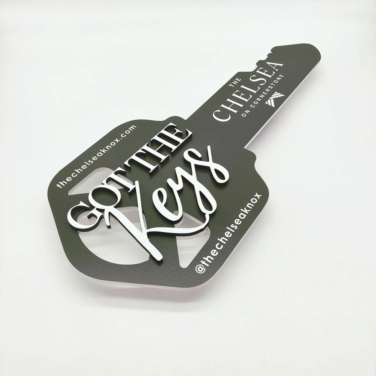 Key Shaped Props Black with White 3D text "Got the Keys" – Real Estate ...