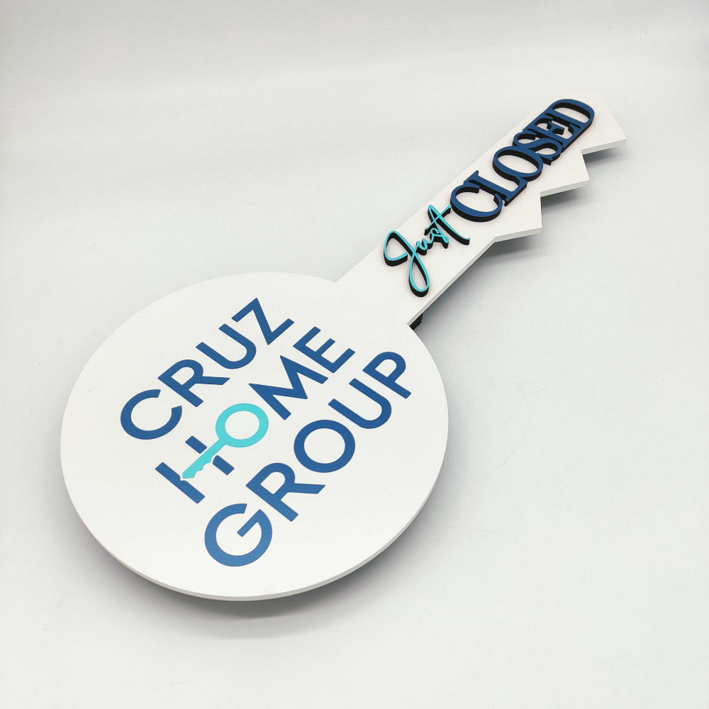 Round Realtor Sign "Cruz Home Group" – Real Estate Store