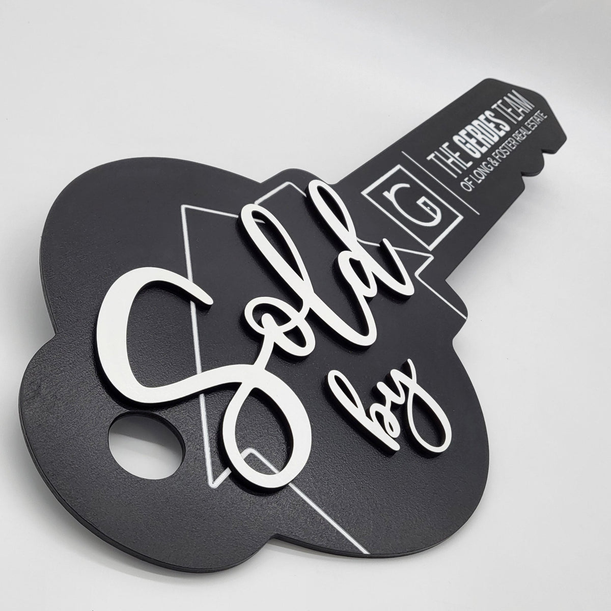 Key Shaped Props Classic Key Sign with House Outline – Real Estate Store