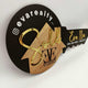 Round Shaped Key Sign "Acryl Gold Sold" – Real Estate Store