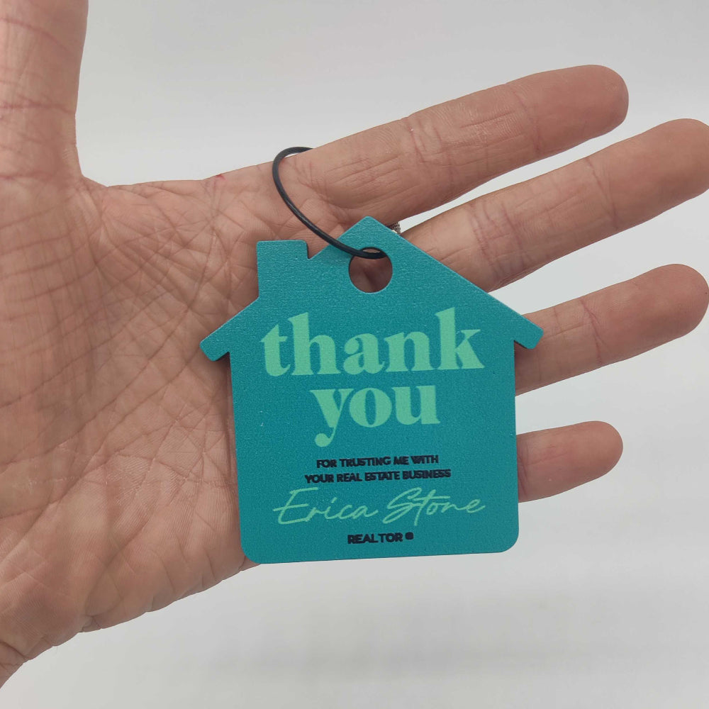 Custom Seaside Key Chain for Realtor – Real Estate Store